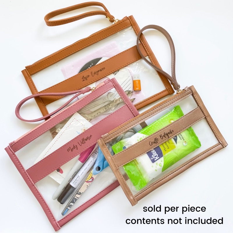 Made Lokal by Melissa Clear Plastic Wristlet • Personalized • Sold per ...