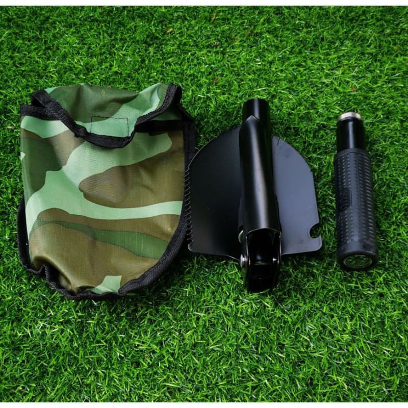 Military Multi-Tool Folding Shovel and Folding Spade with Compass for ...
