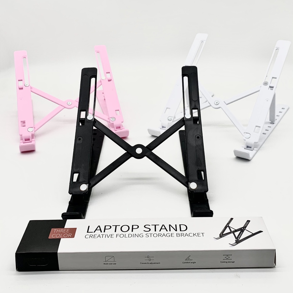 ABS Plastic Laptop stand Pads Adjustable Foldable Laptop Stand For ...