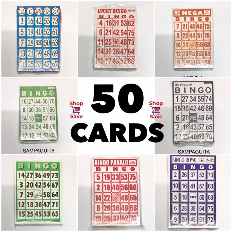 BINGO CARDS / 50 and 100 CARDS | Shopee Philippines
