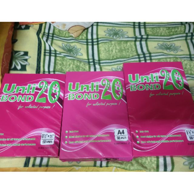 Bond Paper (UNLIBOND) | Shopee Philippines