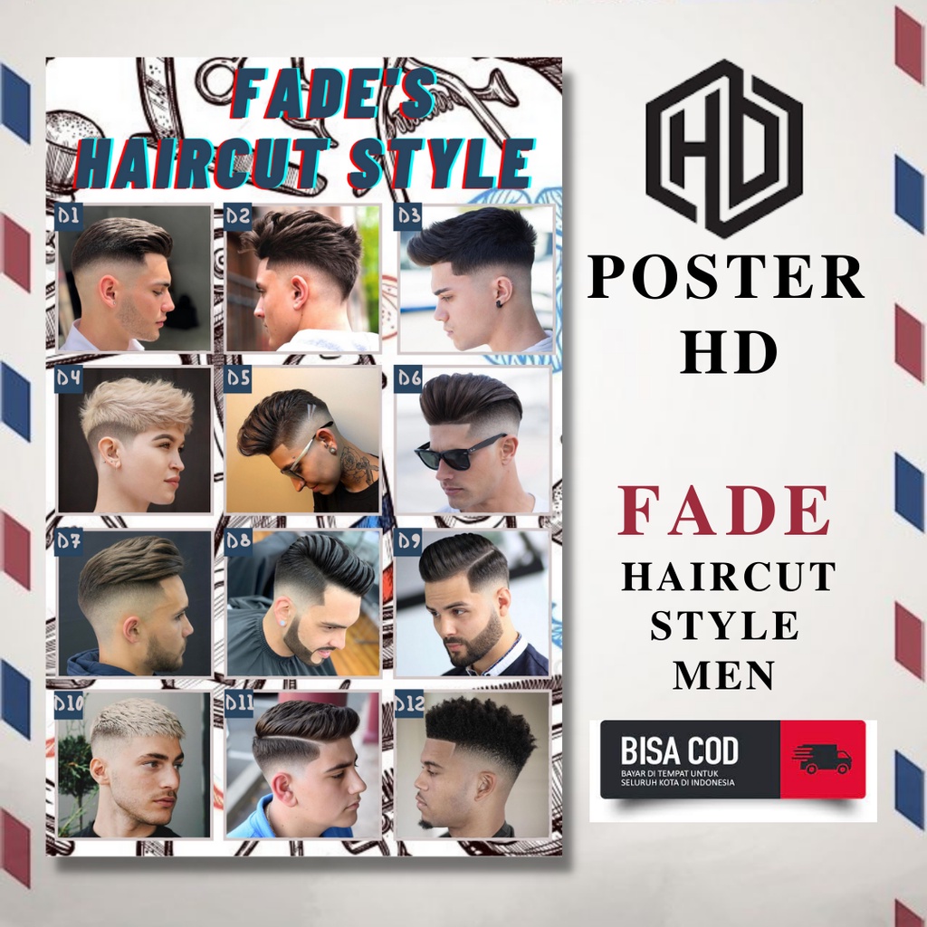 Hd poster - Men's barbershop poster 2022 FADE model - Latest barbershop ...