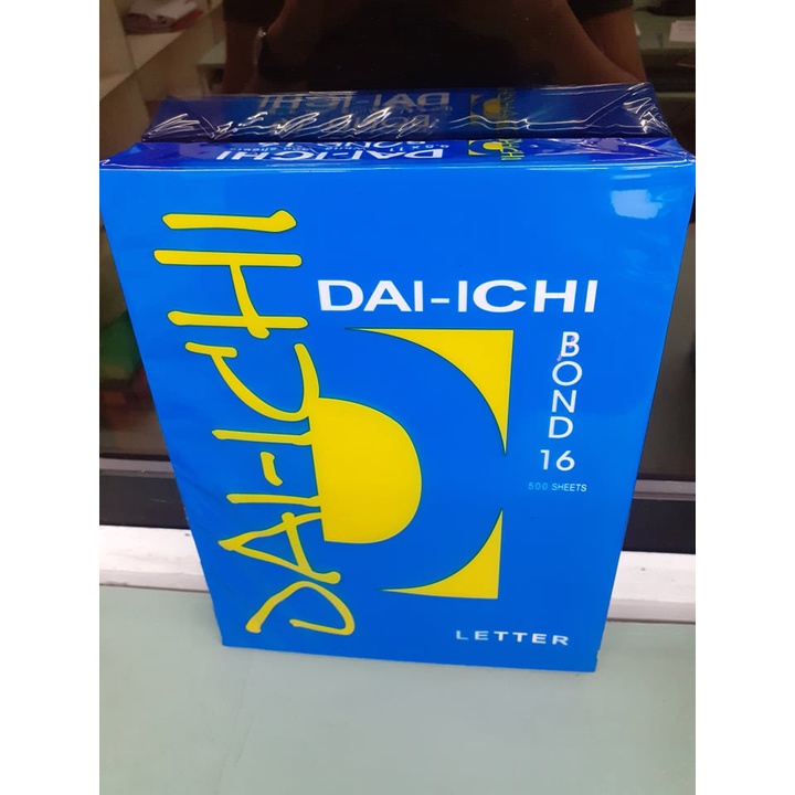 Dai-ichi Bond Paper Subs 16 short 500pcs./ream | Shopee Philippines