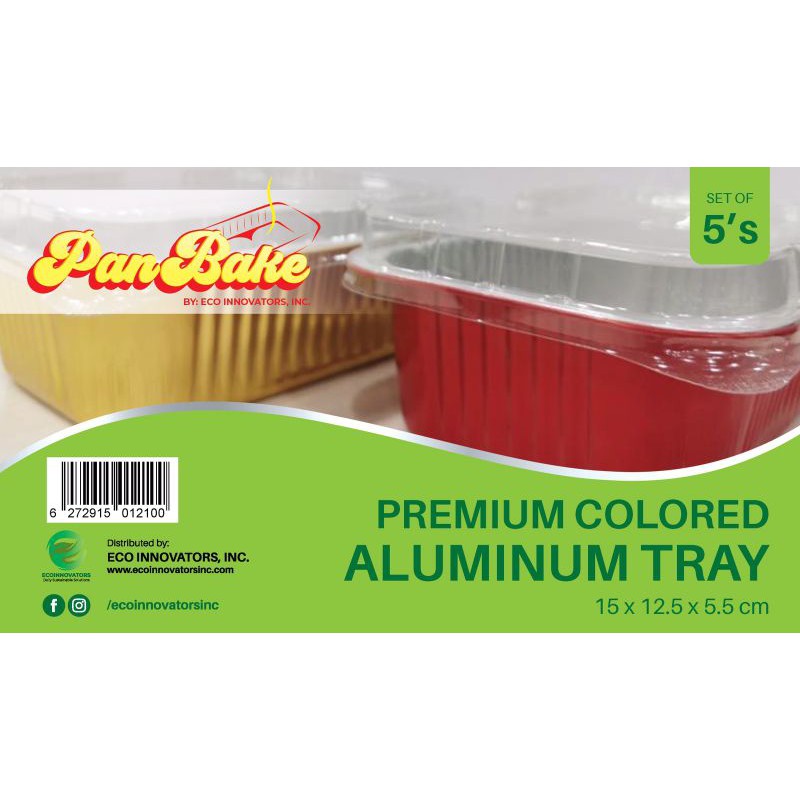 ECO Aluminum Loaf Pan with Lid Colored Red and Gold | Shopee Philippines