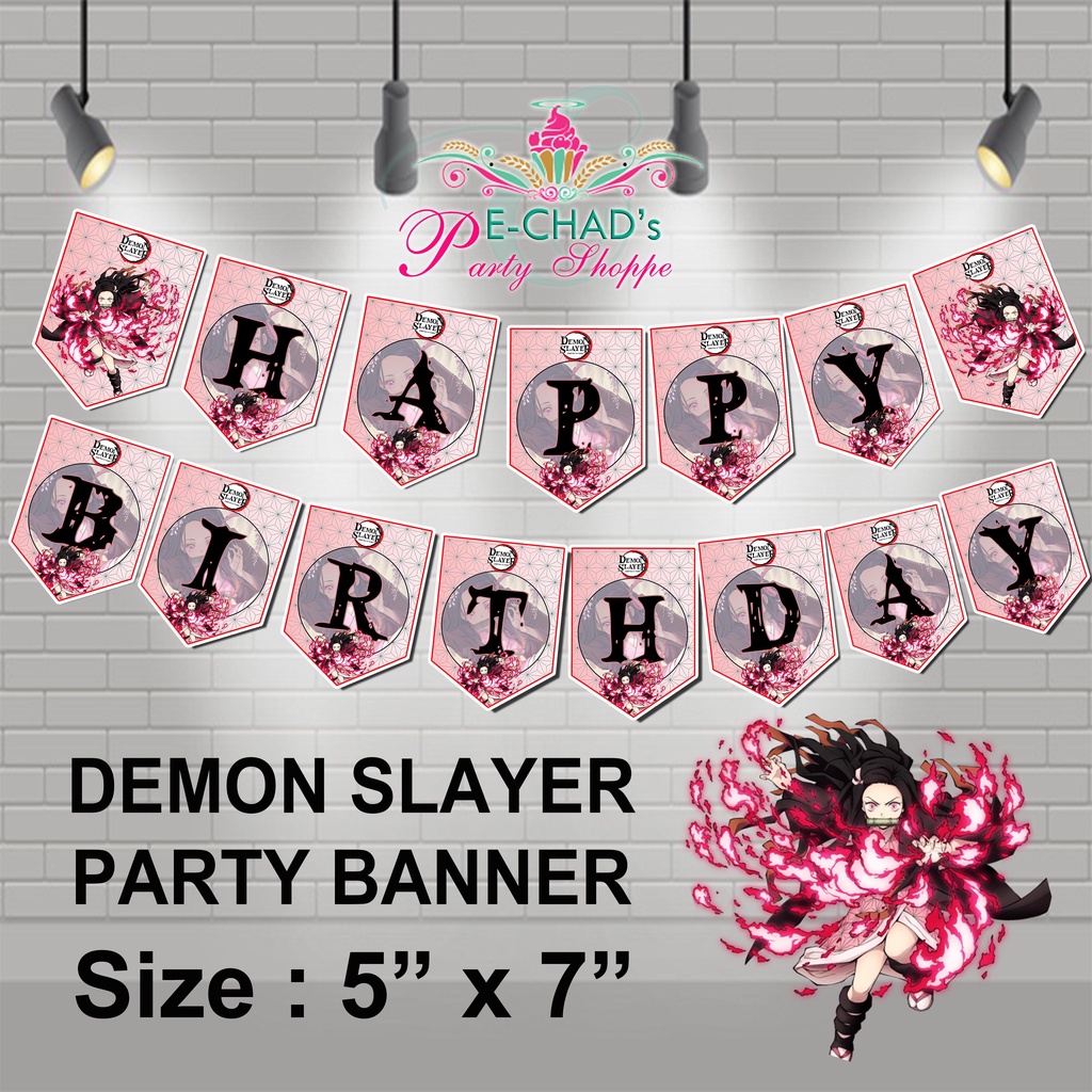 Nezuko Demon Slayer Theme Party Banner | Shopee Philippines