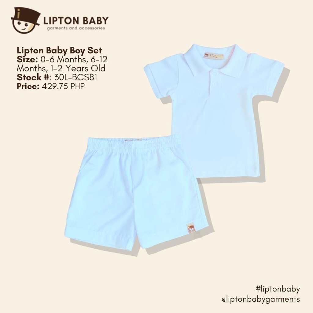 Lipton Baby Boys Baptismal Set | Shopee Philippines