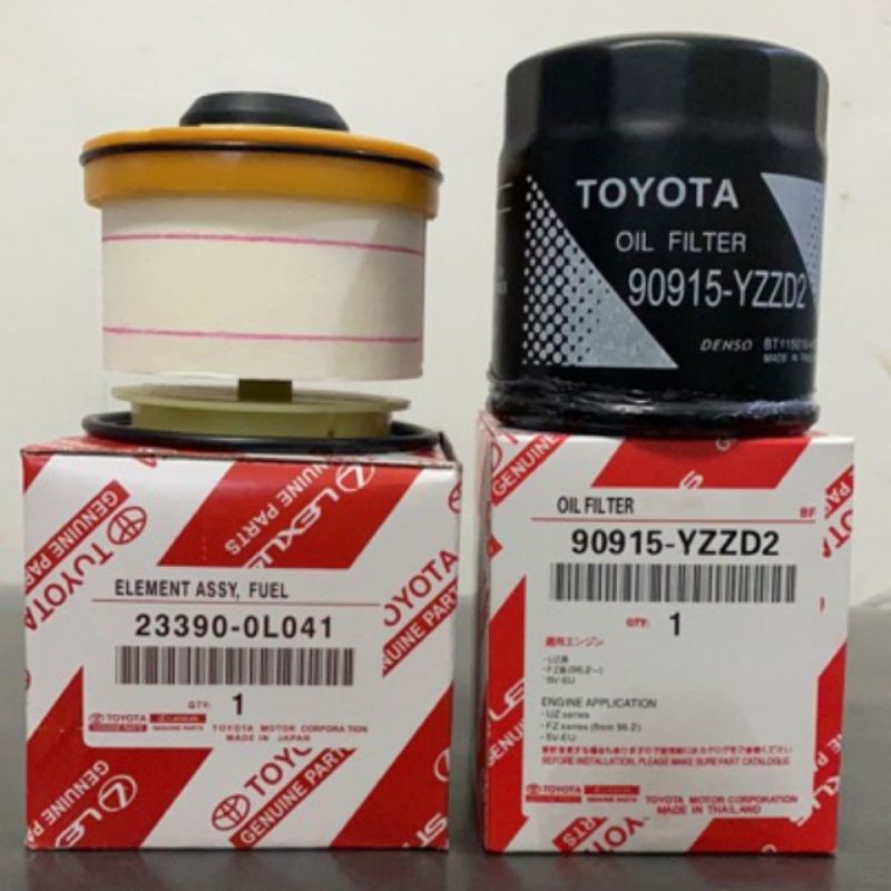 oil.filter and fuel filter set Toyota Fortuner hilux Innova(2003-2015 ...