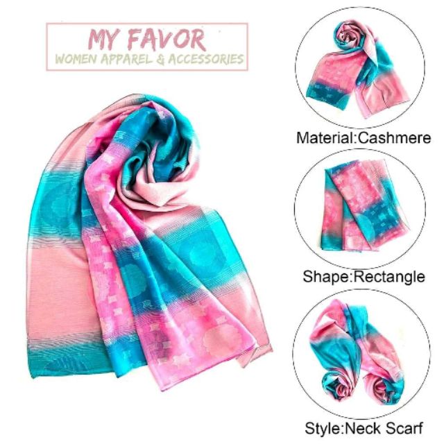 Silk scarf sale 11desings fashion shawl | Shopee Philippines