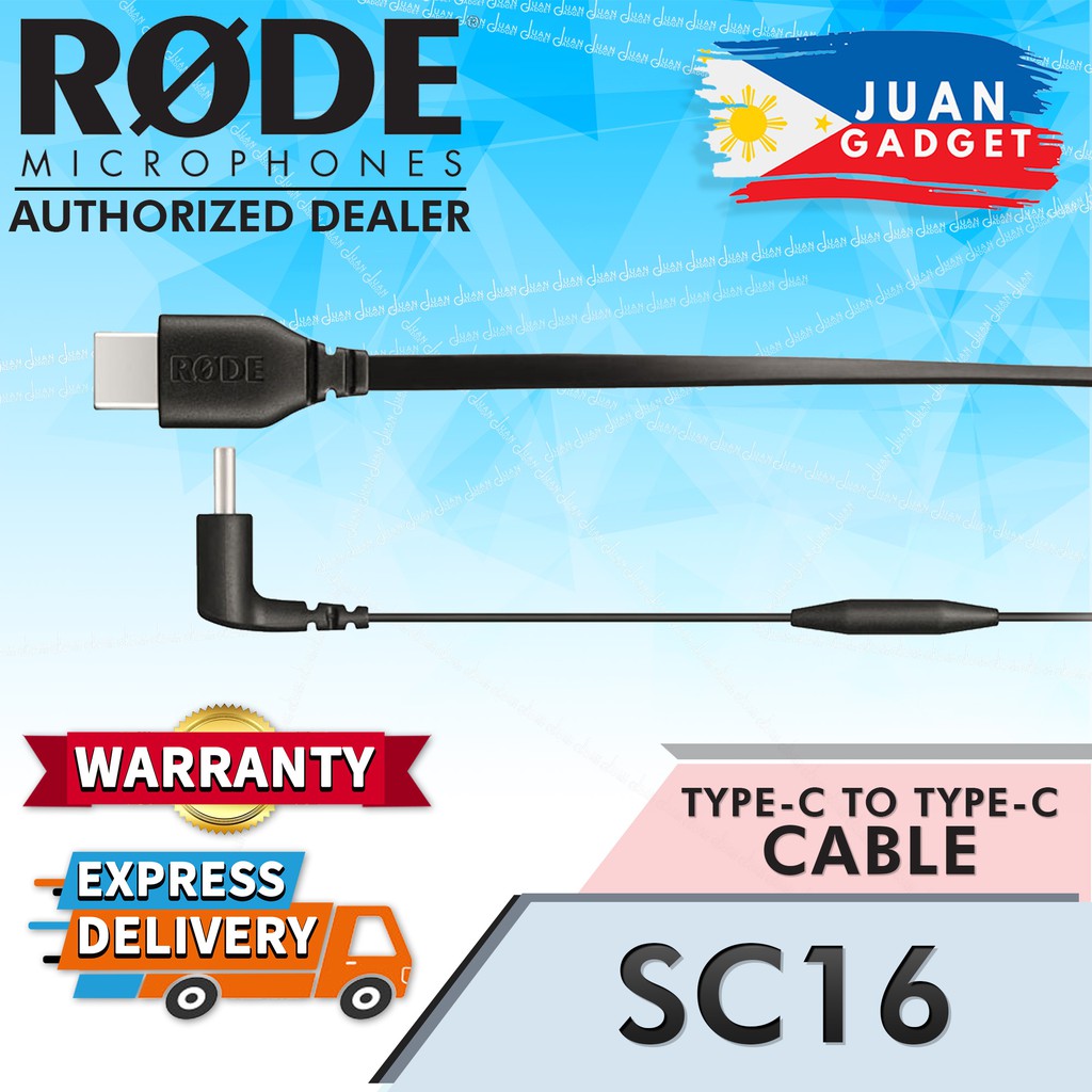 Rode SC16 Straight USB Type-C to Right Angle USB Type-C Cable | JG ...