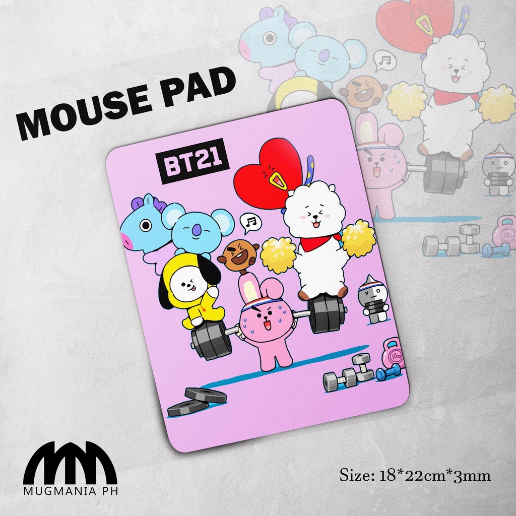 KPOP Mouse Pad - Mugmania - KPOP Character - Mouse Pad - 18*22cm*3mm ...