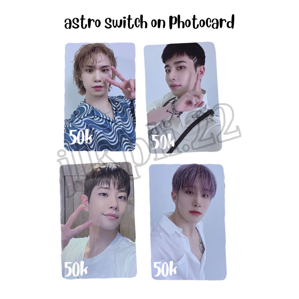 Astro Switch On Album Photocard Jinjin Rocky Moonbin Eunwoo Mj Sanha | Shopee Philippines