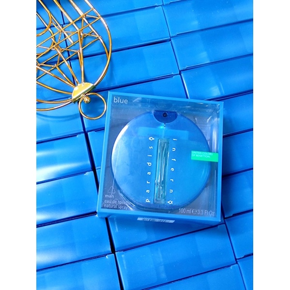 Benetton Paradiso Inferno Blue for Men 100ml Edt Spray | Shopee Philippines