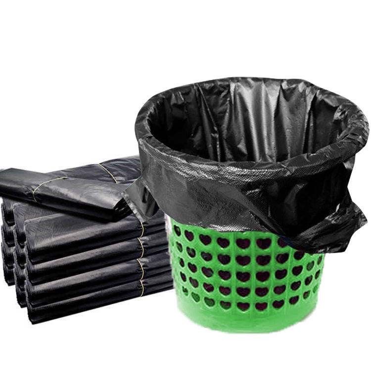 40 pcs/ roll Disposable Garbage Bag Black Thick Trash Bin Bag | Shopee ...