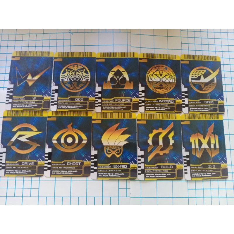Kamen raider Neo Decade Card (Final attack ride) | Shopee Philippines