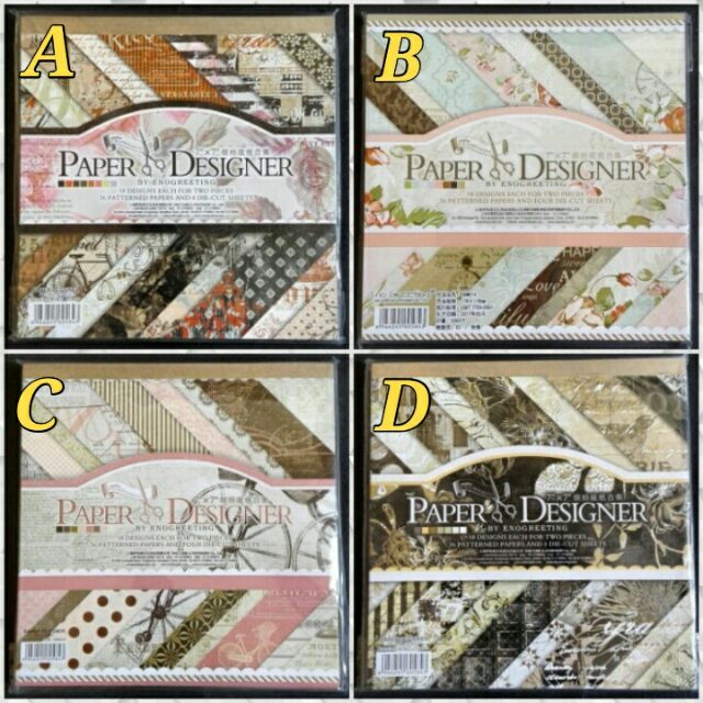 7X7 Paper Pack Cardstock Scrapbook Background Paper | Shopee Philippines