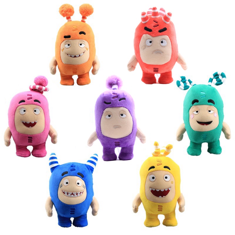 18cm Oddbods Plush Toy Cuddly Newt Bubbles Pogo Zee Jeff Fuse Slick ...