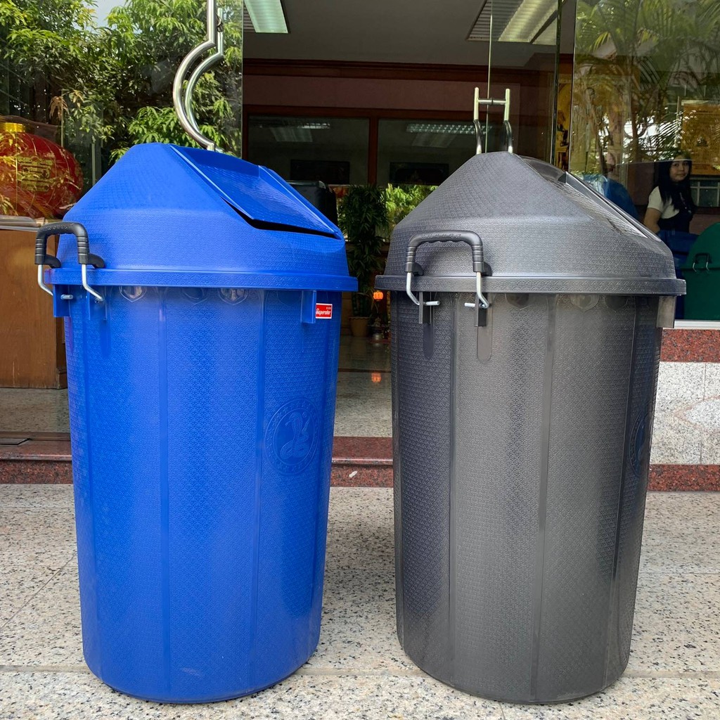 Snake Brand Plastic Swing Lid Waste Bin GB30 Capacity 100 Liter ...