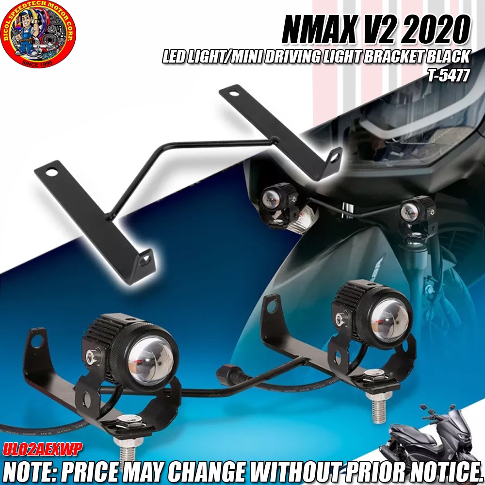 NMAX V2 2020 LED LIGHT/MINI DRIVING LIGHT BRACKET T-5477 (UL02AEXWP ...