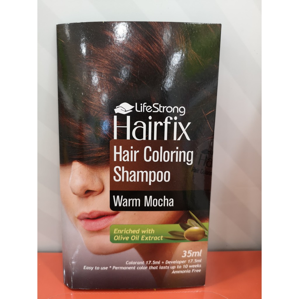 Hairfix Hair Coloring Shampoo Hair Color 35ml | Shopee Philippines