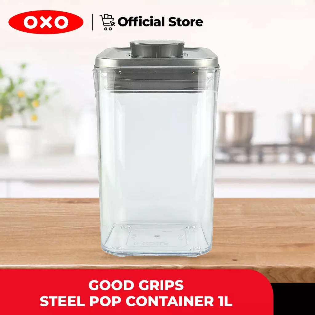 OXO Houseware Steel POP Container Square - 1L | Shopee Philippines