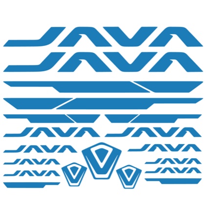 java mtb frame design set vinyl cutout stickers | Shopee Philippines
