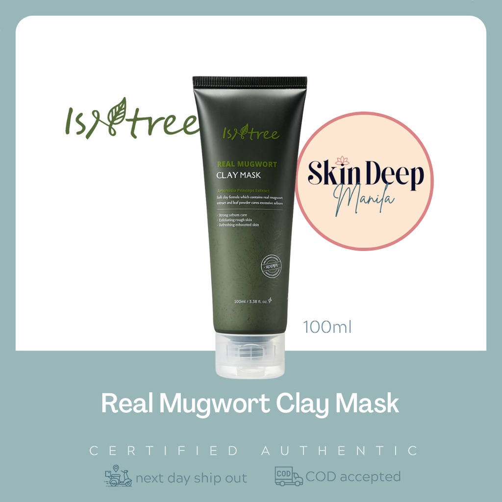 ISNTREE Real Mugwort Clay Mask 100ml/ Oil Control / Pore Clogging ...