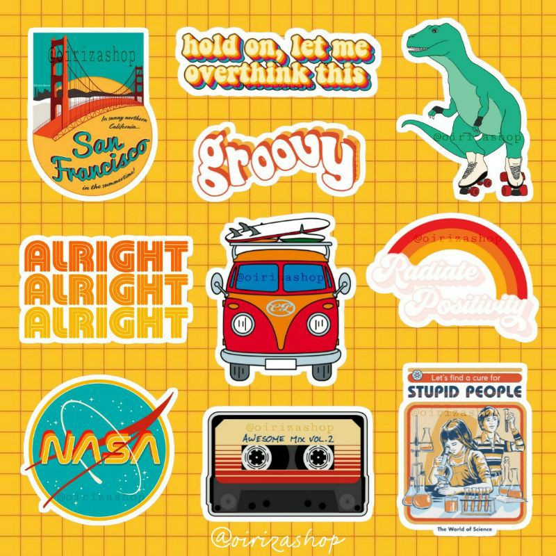 HP Retro Stickers / Aesthetic Stickers / Vsco Stickers / Laptop Cell ...