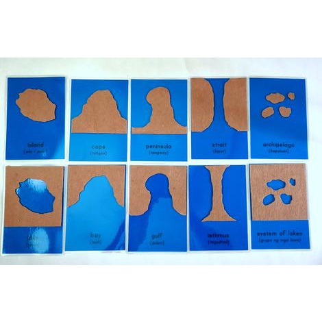 Land and Water Form Cards Montessori | Shopee Philippines