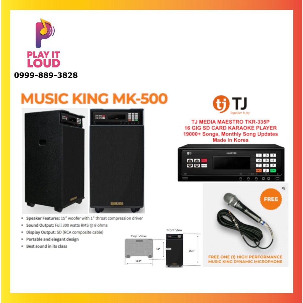 MUSIC KING MK-500 KARAOKE SYSTEM | Shopee Philippines