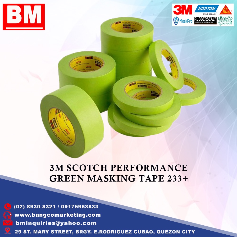 Scotch® Performance Green Masking Tape 233+ | Shopee Philippines