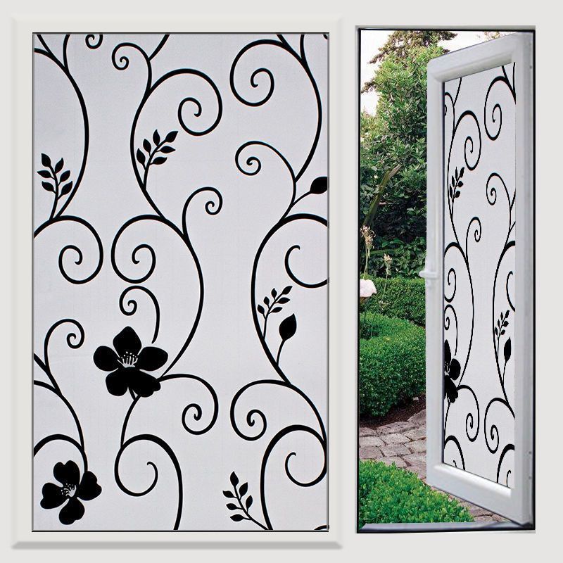 【Free tools】45cm/60cm/90cm PVC Self-adhesive Frosted Glass Sticker ...