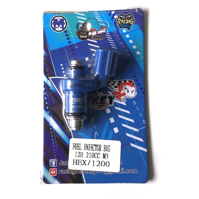 RACING MONKEY FUEL INJECTOR BIG MIO I 125/M3 GT/AEROX 12 HOLES | Shopee ...