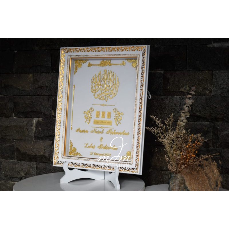 Po Background Layout Display Dowry Custom acrylic gold laser cutting ...