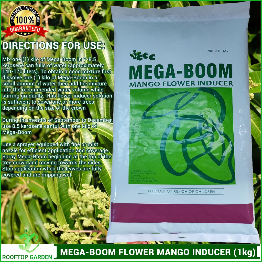 MEGA-BOOM MANGO FLOWER INDUCER (POTASSIUM NITRATE) 1kg by 3C Rooftop ...