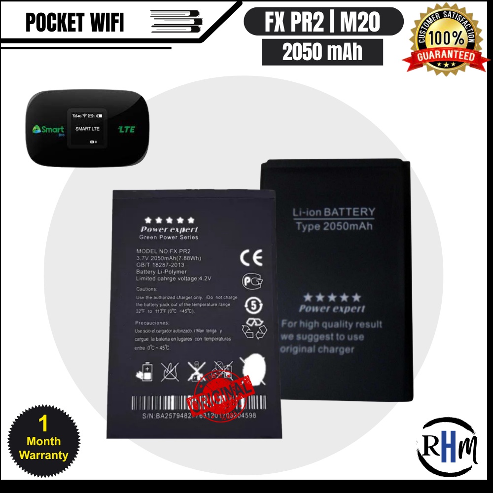 Battery for SmartBro Pocket Wifi LTE Evoluzn FX PR2 / PR2L /M20/M22 ...
