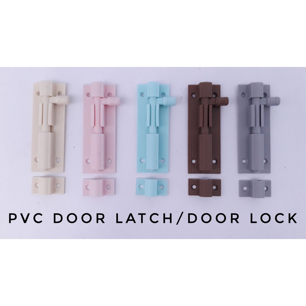 PVC Door Latch / Door Lock For Bathroom And Toilet Accesories | Shopee ...
