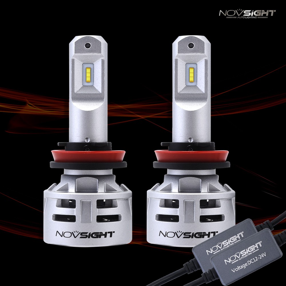 Novsight N9 9005 9006 H4 H11 H7 LED Headlight 10000LM 60W 6500K CSP ...