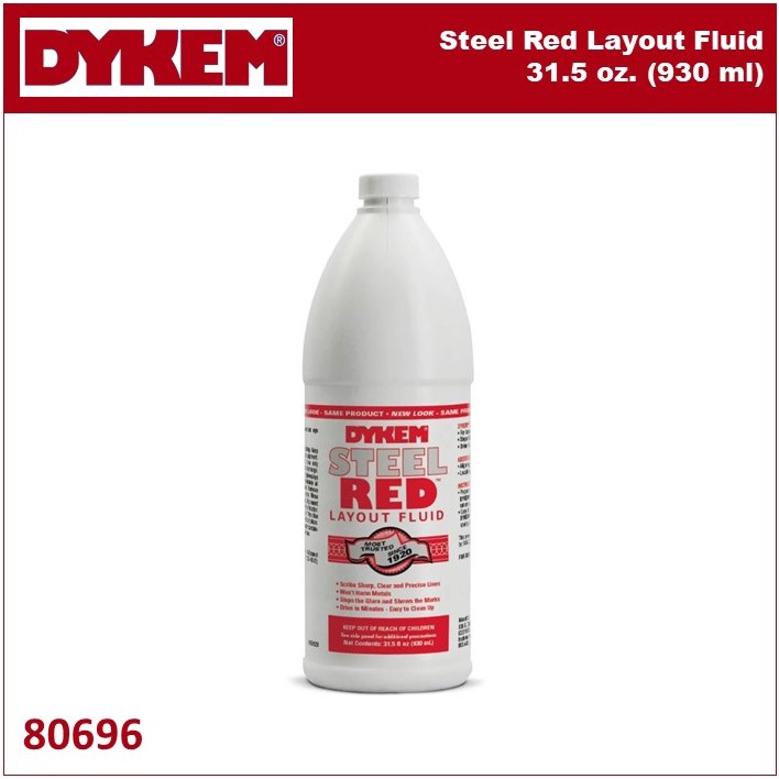 Dykem Steel Red Layout Fluid, 31.5 oz. (930 ml) - 80696 | Shopee ...