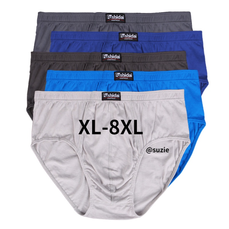 Men's plus size boxer XL-8XL 4XL 5XL 6XL 7XL 8XL high waist cotton Men ...