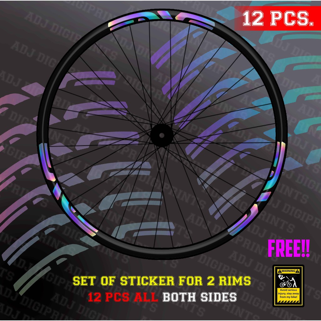 ENVE Rim Decals for MTB Cut-out Stickers SET for 2 RIMS SPECIAL COLOR ...
