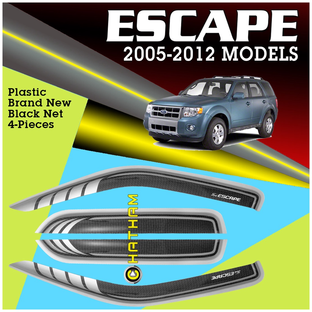 Ford Escape 2005 to 2012 Blacknet Rain Guard Window Visor | Shopee ...