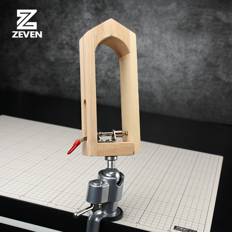 Direction adjustable Wooden Leather Retaining Clip Leather Craft Sewing ...