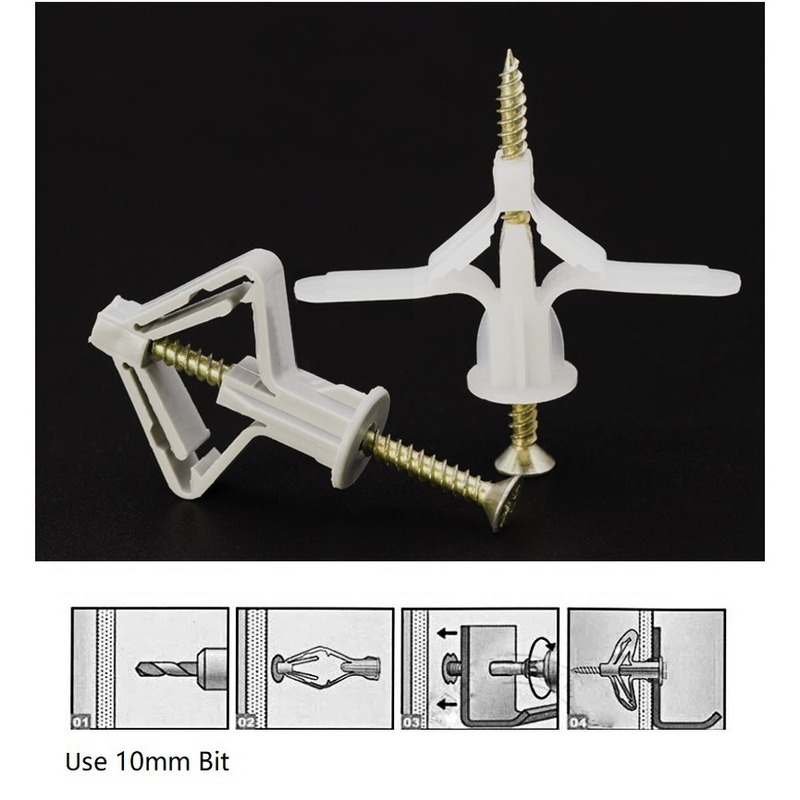 Plastic Expansion Anchor Bolt Pipe Tube Nylon Toggle Anchor With Screws ...