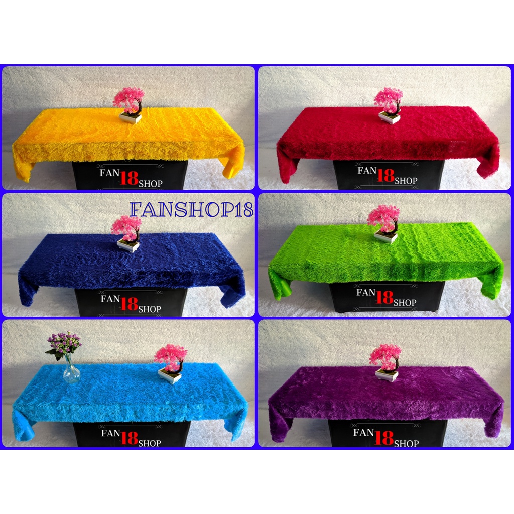 1kg=6pcs Rasfur Feather Table Cloth Size 150*50cm / Guest Table Cloth ...