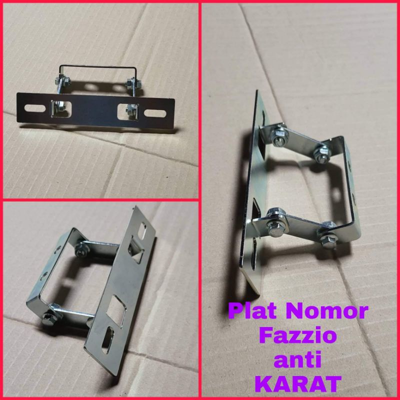 Stainless Steel Number Plate Holder Bracket Fazzio Number Plate ...