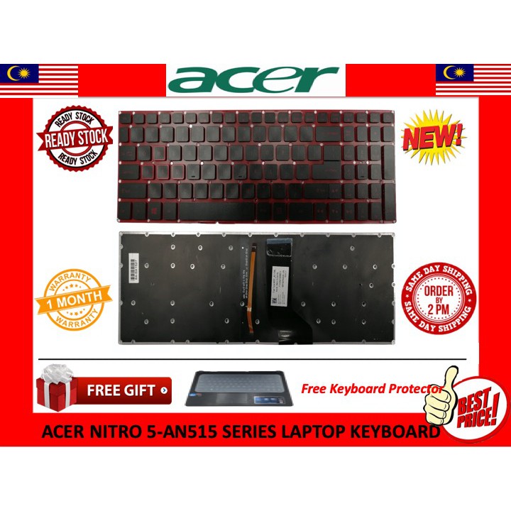Acer Nitro 5 AN515-41-F1XF / AN515-41-F3DR / AN515-41-F3GY Keyboard ...