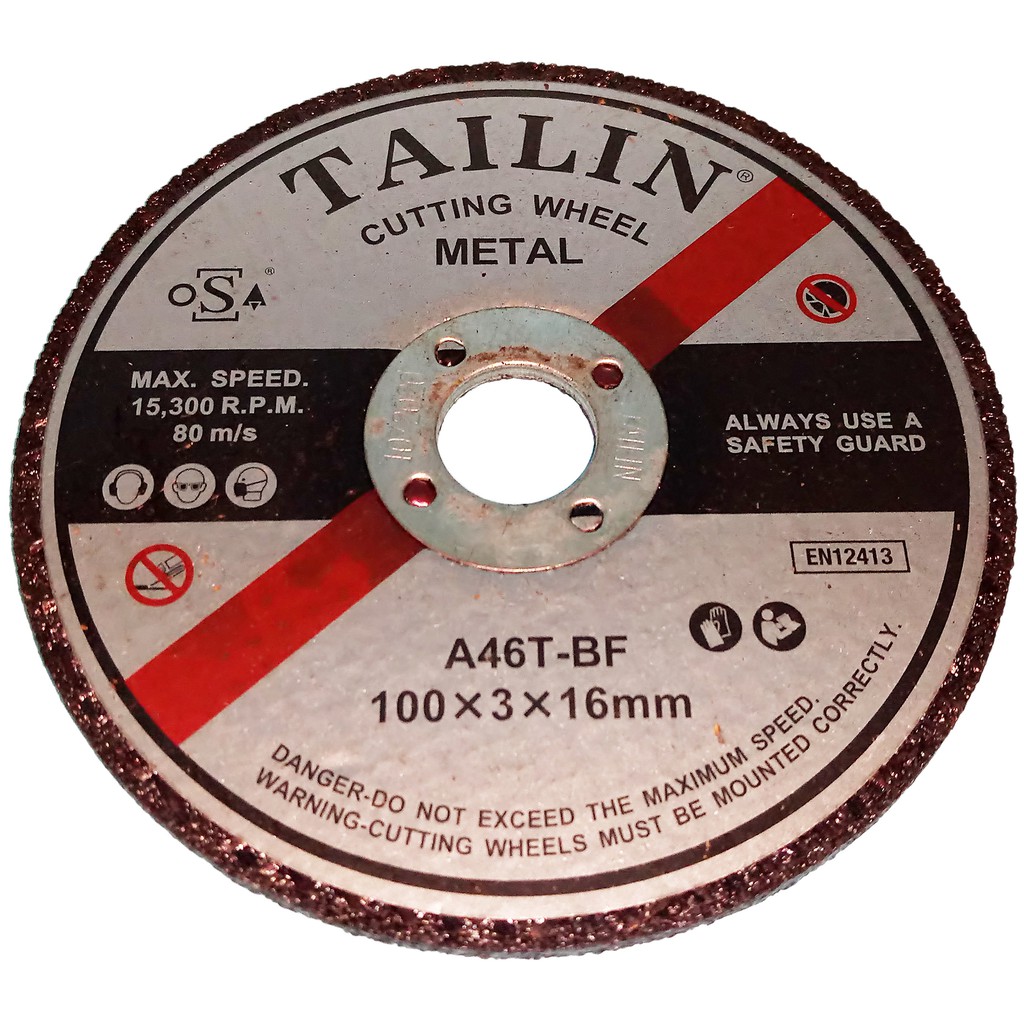 ORIGINAL TAILIN CUTTING DISC 4" ( 100MM X 3MM X 16MM ) FOR METAL ...