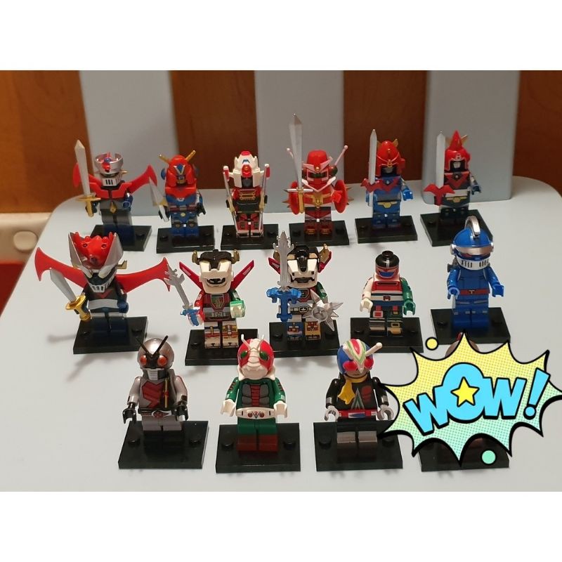 Mini Figure Lego Compatible - 70's, 80's, 90's Super Hero / Robot Anime ...