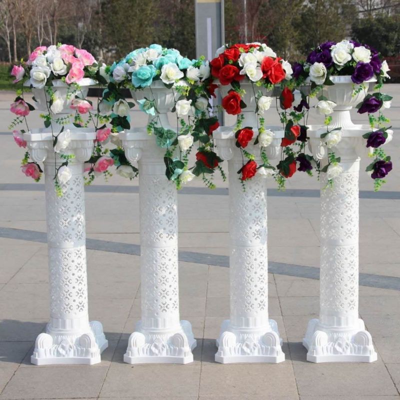 White plastic stand vase decoration 97cm and 88cm (HX-1607/1606 ...