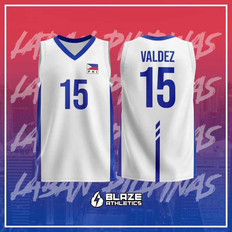 BLUE Pilipinas Women’s Volleyball Team Jersey (SLEEVELESS) FULL ...